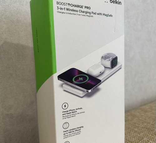 Док станция Belkin Boost Charge Pro 3 в 1