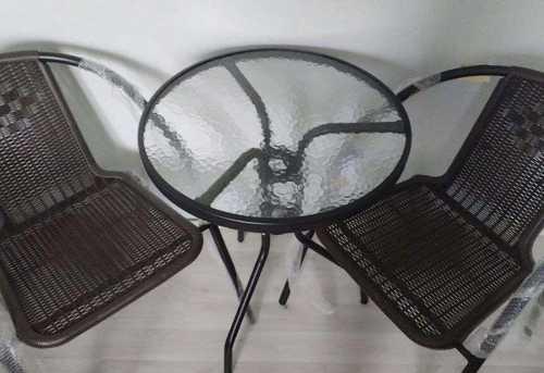 Стол садовый с 2 стульями