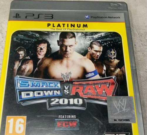 Диск с игрой на PS3 SmackDown Vs Raw