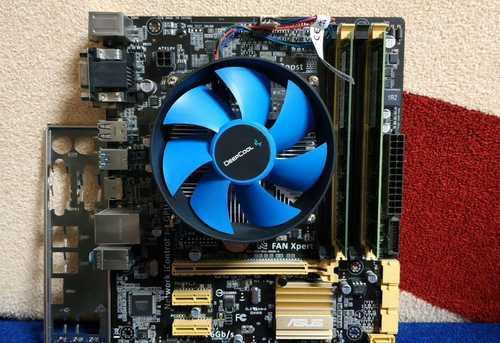 Комплект LGA1151 Xeon E3-1270 V3+asus B85M-G+16Gb