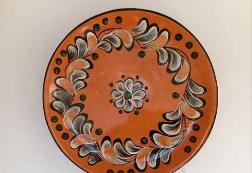 Настенная, глиняная тарелка, СССР
