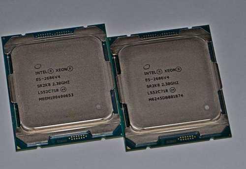 4шт Intel Xeon E5-2686 v4 18/36 3.0Ghz Трейдин