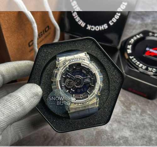 Часы G shock GA 110 LUX качество Полупрозрачные