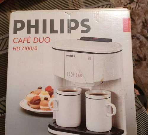 Кофеварка philips cafe duo