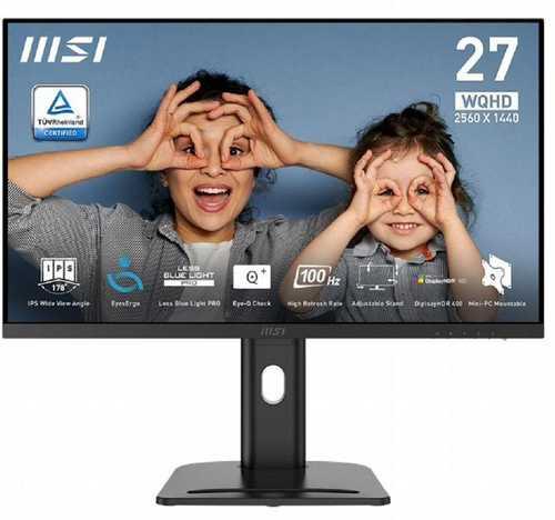 MSI PRO 27" MP273QP E2 IPS 2560x1440 100Hz 1ms 178/178 1000:1 400cd 2xhdmi2.0 Displayport1.2 2x2W Pi