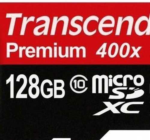 Карта памяти Transcend Premium 128GB class10