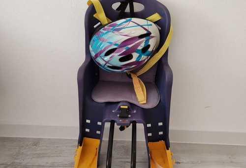 Детское вело кресло с шлемом