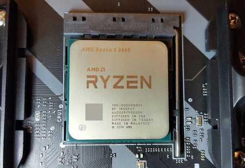 Материнская плата с процессором Ryzen 5 3600, b450