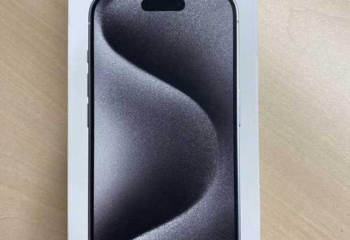 Коробка от iPhone 15 pro, white titanium, 512 гб