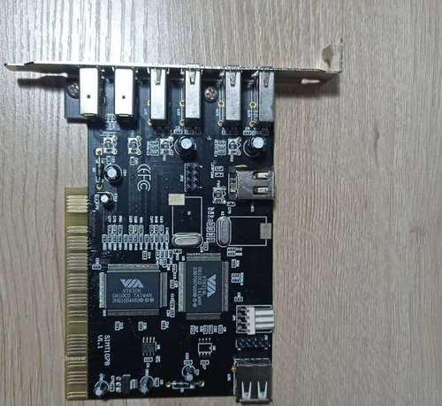 Контроллер VIA combo PCI card USB Firewire 1394