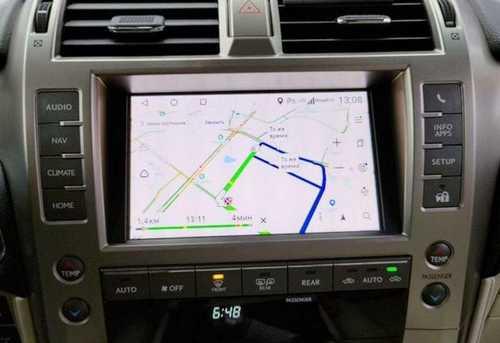 Навигационный андроид блок на Lexus gx