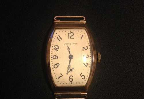 Часы антикварные наручные Longines 1913 золотые