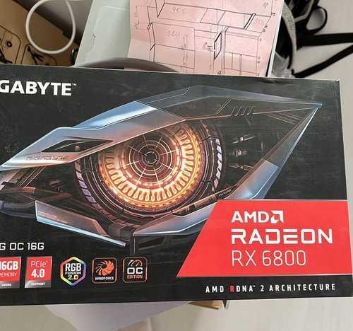 Видеокарта gigabyte AMD Radeon RX 6800