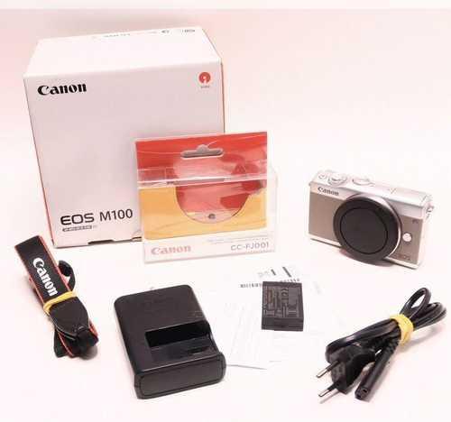 Фотоаппарат Canon M100 (24мп) body  хват Canon