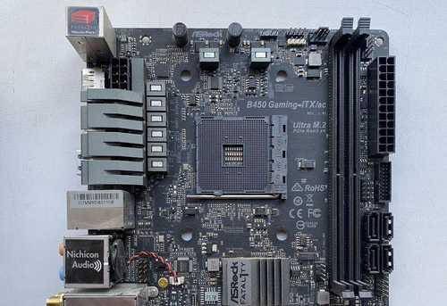 Материнская плата asrock b450 gaming itx ac