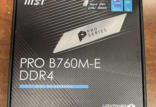 Материнская плата MSI PRO B760M-E DDR4