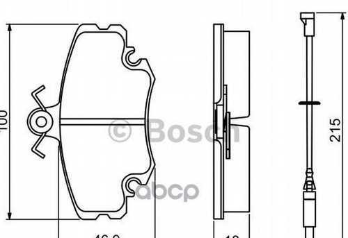 Колодки торм.пер. 0986495212 Bosch