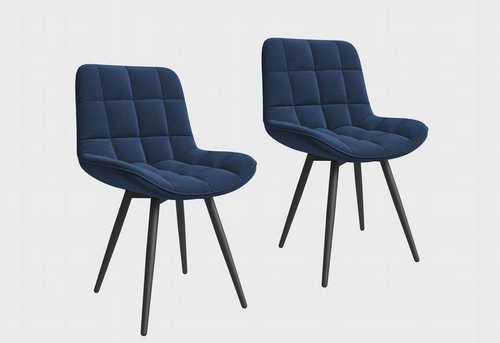 Комплект стульев Бруно темно-синий / черный