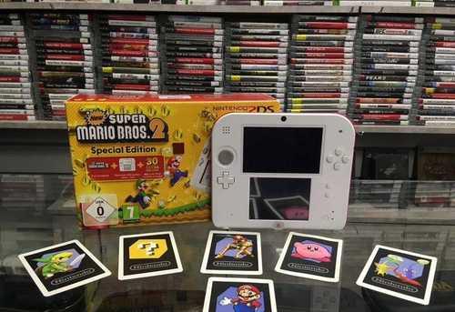 Nintendo 2DS Super Mario Edition Прошитая +коробка
