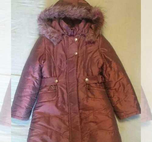 Пальто зимнее для девочки (р-р122)