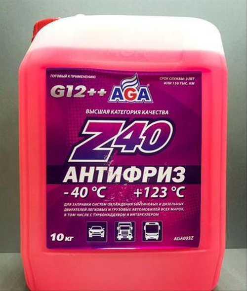 Антифриз AGA-Z40-Z42/G12++ 10кг