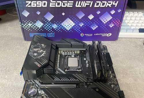 Комплект Msi Z690 Edge Wifi ddr4 + i7 14700KF + 32