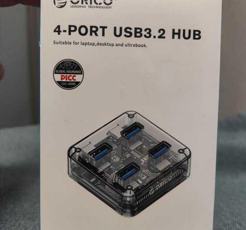 Usb hub Orico (usb 3.2) Новый