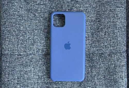 Чехол силиконовый на iPhone 11 pro max, синий лён