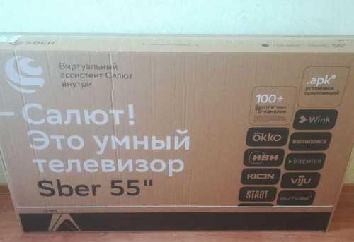 Новый Sber SDX-55U4127, SmartTV, 4K, доставка