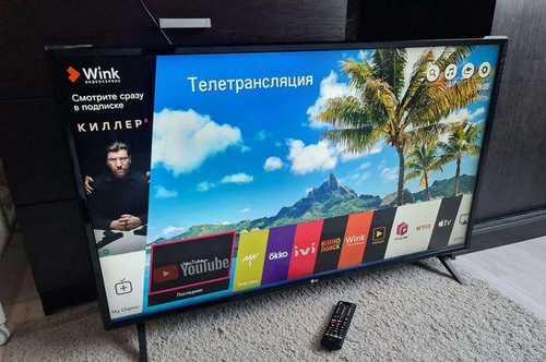 Телевизор LG 4К, смарт тв, 110см, 2019 г.в