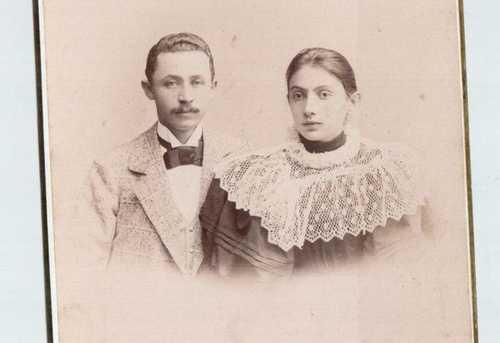 Старинное фото Серебрин (Витебск) Молодая пара