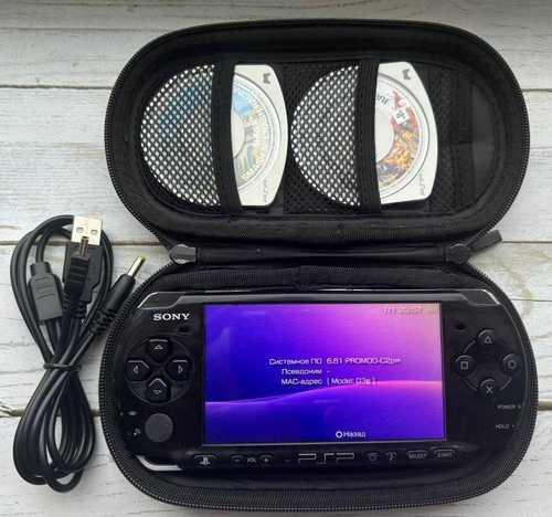 Sony PSP 3008 прошита, карта памяти 64gb