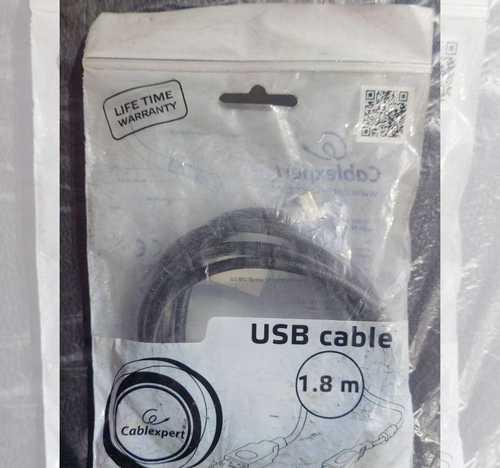 Кабель Cablexpert USB 2.0 Type-A - USB 2.0 Type-B