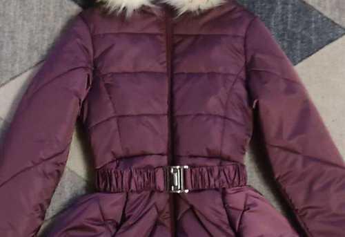 Пальто для девочки зима 140
