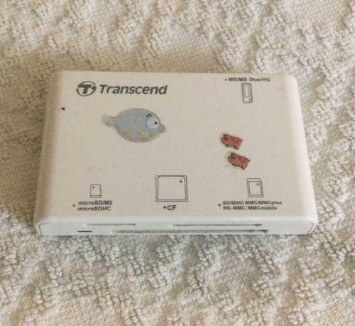 Картридер Transcend TS-RDP7W White, USB 2.0