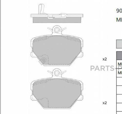 Sangsin brake SP1674 Колодки тормозные дисковые