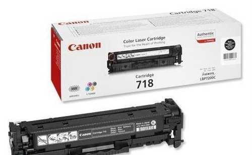 Картридж лазерный Canon 718BK 2662B002 черный (340