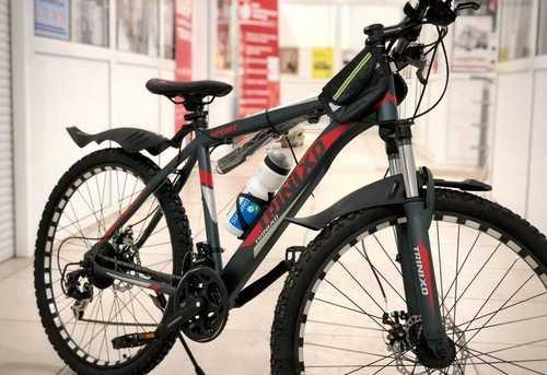Скоростной велосипед Серо-красный новый