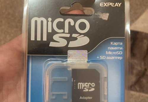 Micro sd + sd адаптер