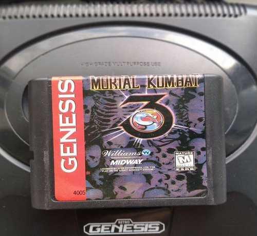 Mortal Kombat 3 Genesis Картридж Sega Сега