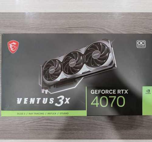 MSI RTX 4070 ventus 3X E OC 12GB гарантия скупка