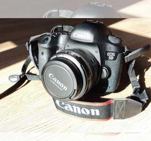 Фотоаппарат Canon 5D mark 3 с объективом Canon 50*