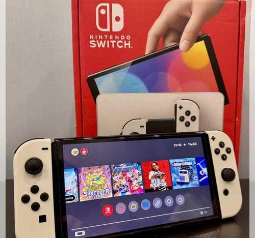 Nintendo switch oled прошитая 256гб