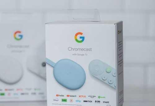 Chromecast with Google TV 4K синяя новая Европа