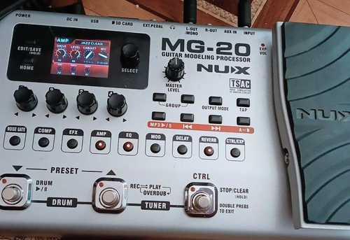 Гитарный процессор NuX MG-20