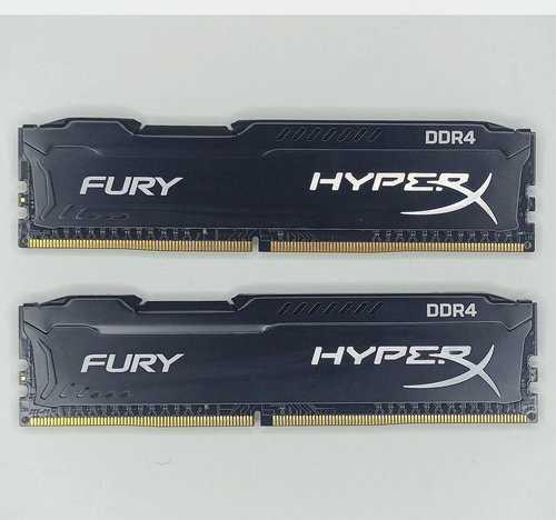 2x8 гб, Kingston HyperX fury HX421C14FBK2/8