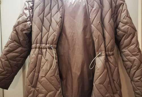 Стеганое пальто размер 164