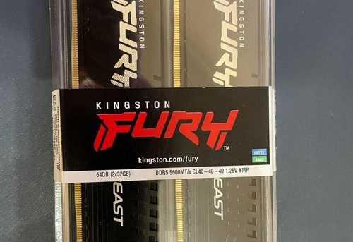 Kingston Fury Beast DDR5 64 гб