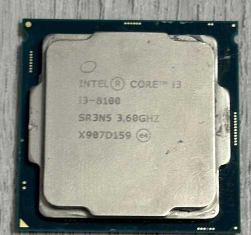 Процессор intel core i3 8100