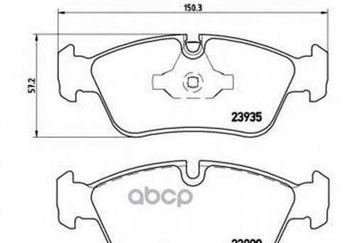 P06035 384 60 колодки дисковые п BMW E87/E90